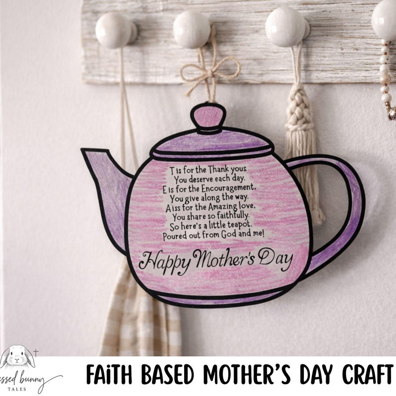 Mothers Day Teapot Card - Etsy