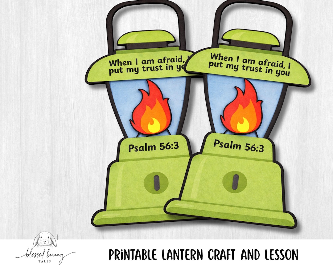 Trusting God Lantern Craft & Bible Lesson: Printable - Etsy