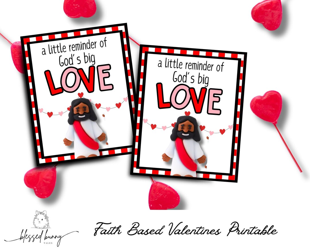 LITTLE JESUS Valentines - Printable- Classroom Valentine's - Religious ...