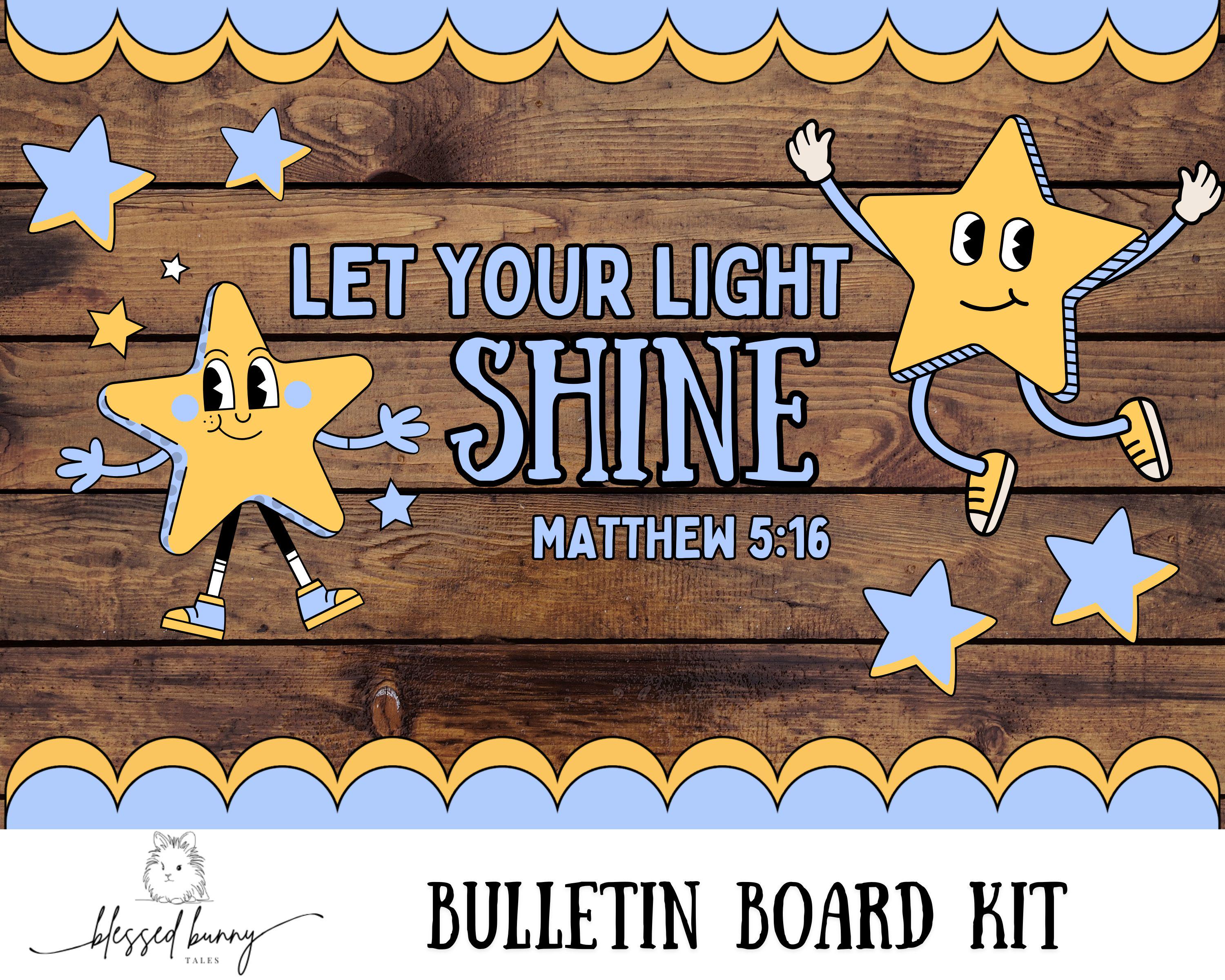 Faith Based Bulletin Board Kit: SHINE (PDF) - Etsy