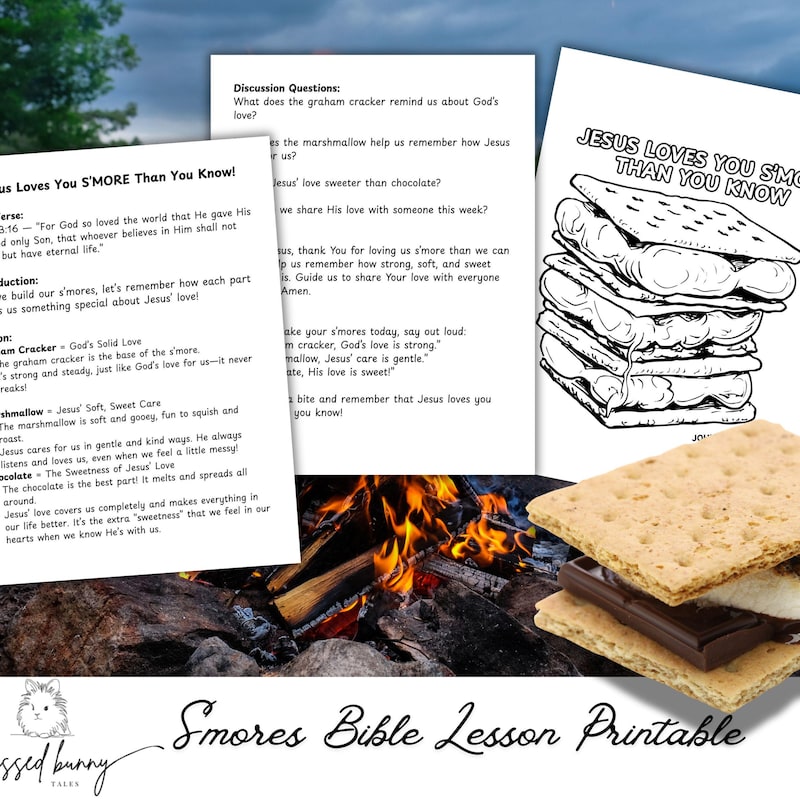 Jesus and Smores Craft - Etsy