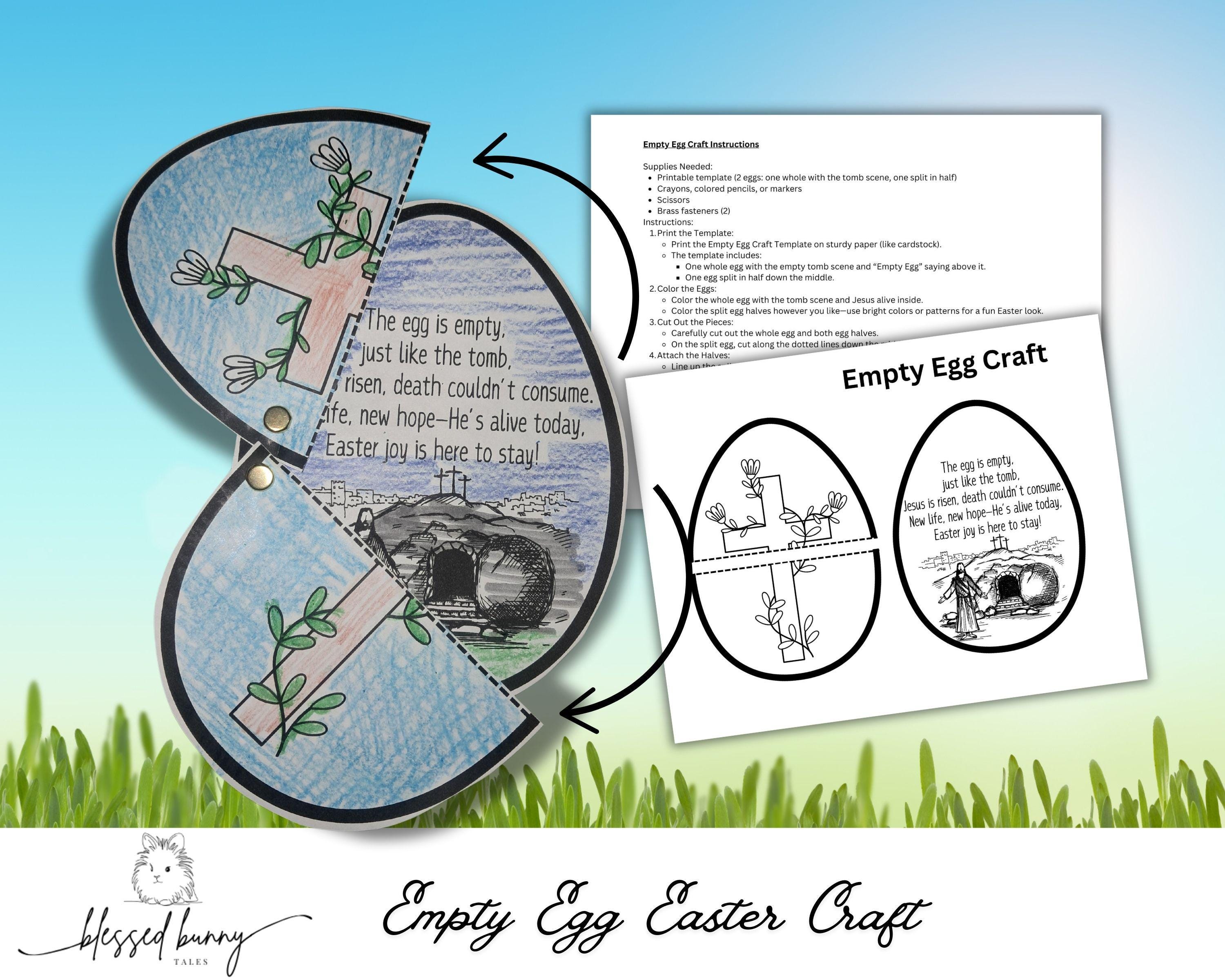 Faith Based Easter Craft: Printable (PDF) - Etsy