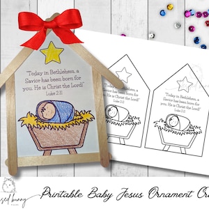 Printable Christmas Craft- Bible Lesson- Sunday School- Printable ...