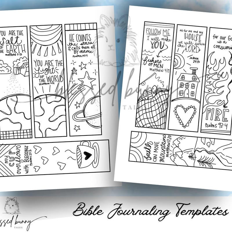 Bible Journaling Template Etsy