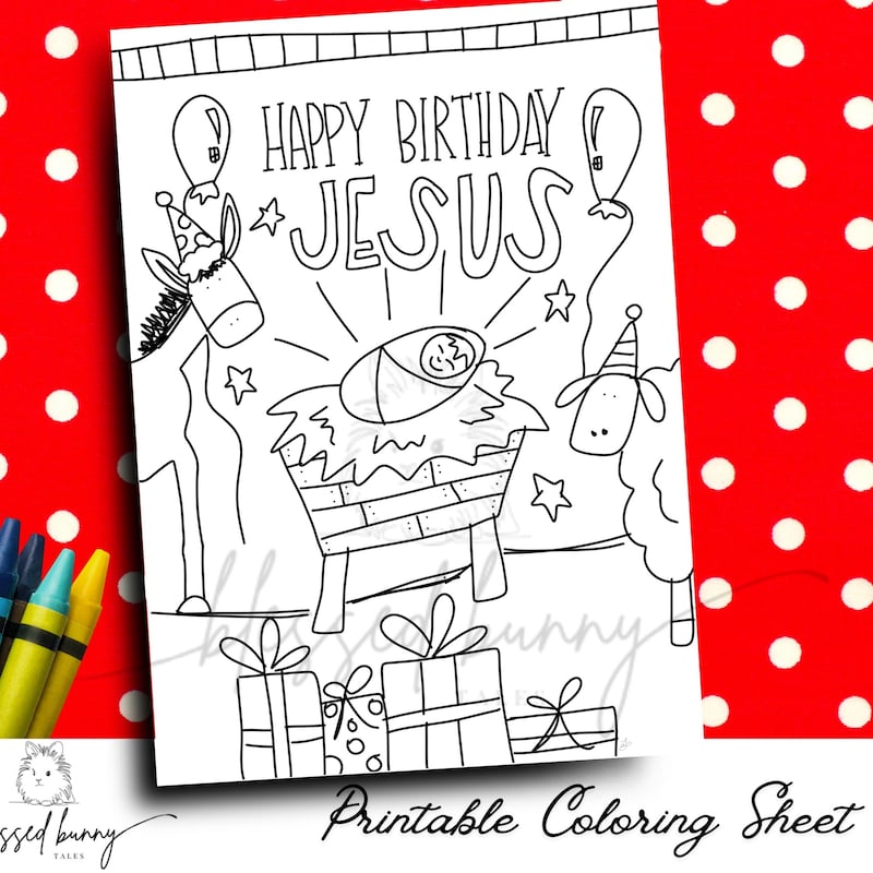 Happy Birthday Jesus - Etsy
