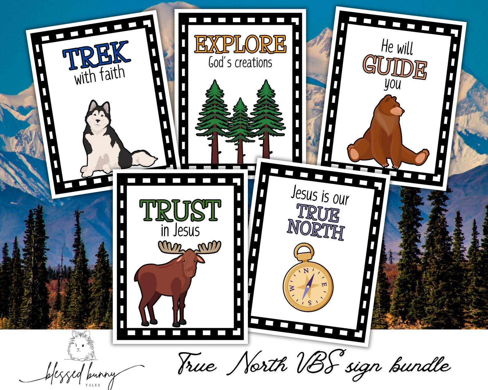 True North VBS Printable Signs | Set of 5 | 8x10” Camp or Adventure ...