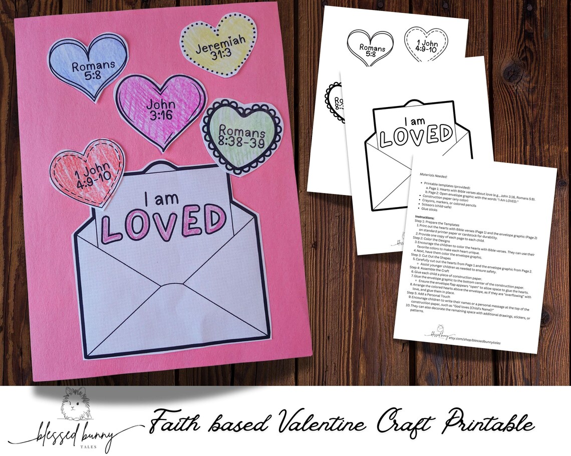 Memory Verse Craft- Love is - Bible Lesson- Sunday School- Homeschool ...