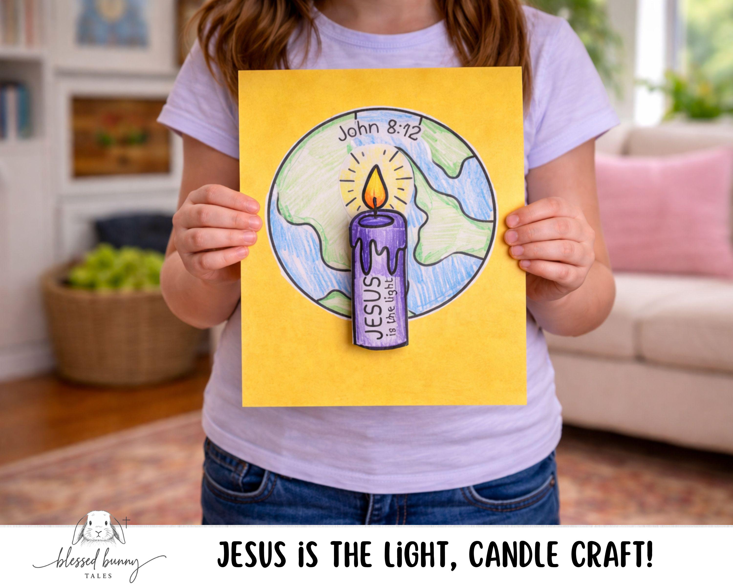 Jesus is the Light Bible Lesson & Craft: Printable (PDF) - Etsy