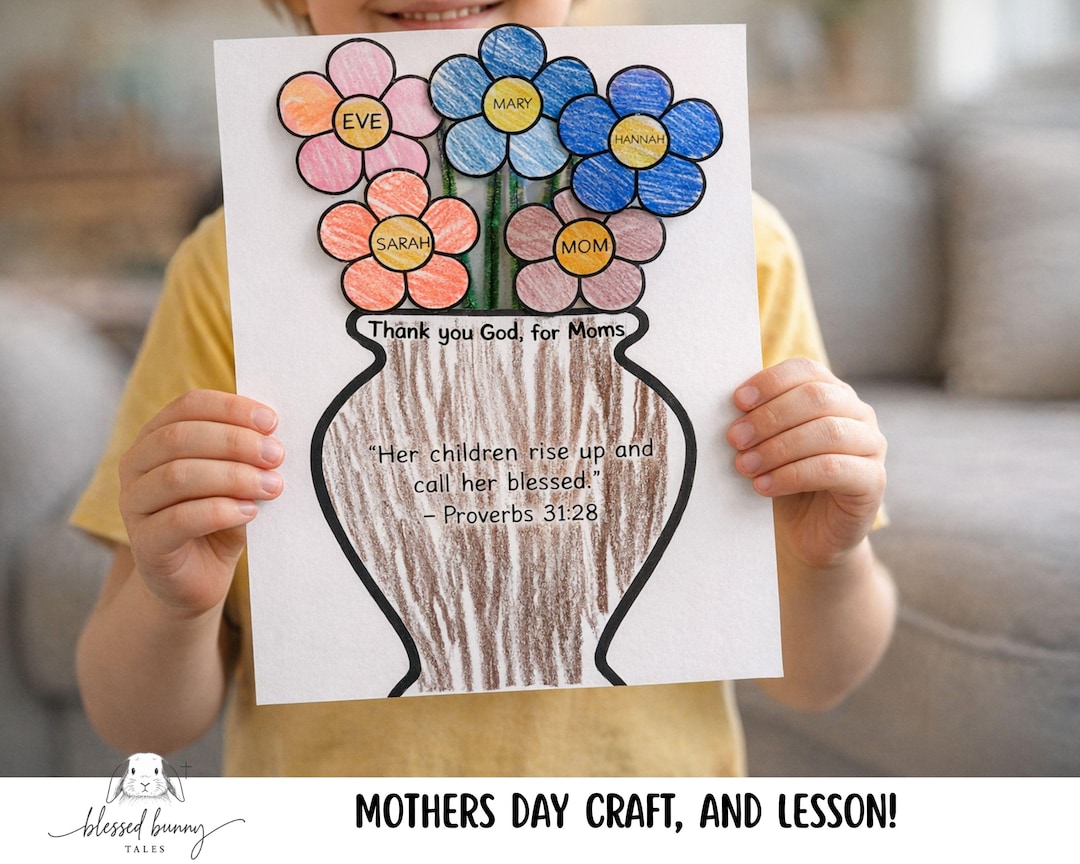 Mothers of the Bible Craft: Mothers Day Printable (PDF) - Etsy