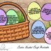 Holy Week Easter Basket Craft – 5-page Printable PDF With Bible Verse ...