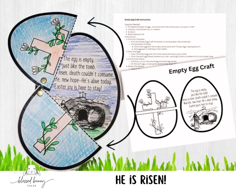 Faith Based Easter Craft: Printable (PDF) - Etsy