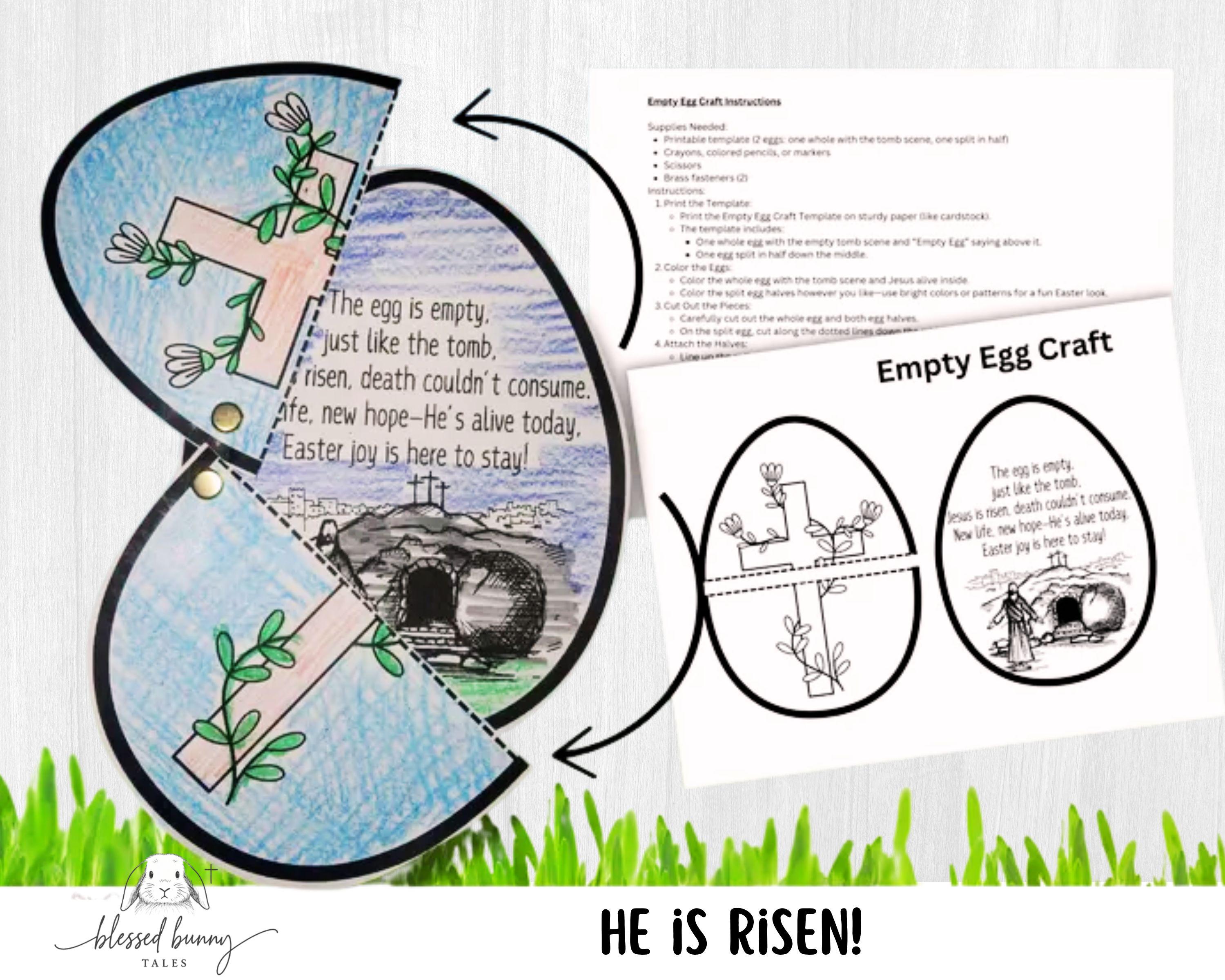 Faith Based Easter Craft: Printable (PDF) - Etsy