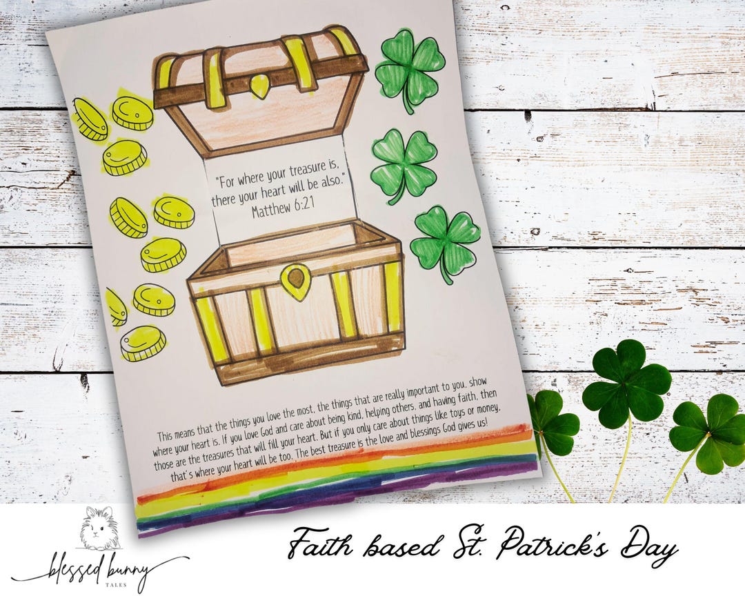 St.patricks Day Craft- Bible Verse Craft- Sunday School- Homeschool ...
