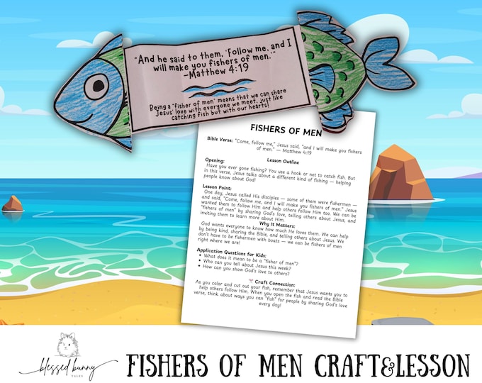 Fishers of Men Bible Story Sequencing Activities (digital Download ...