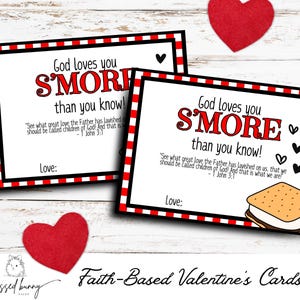 God Loves You SMORE Than You Know - Printable Valentine's Cards ...