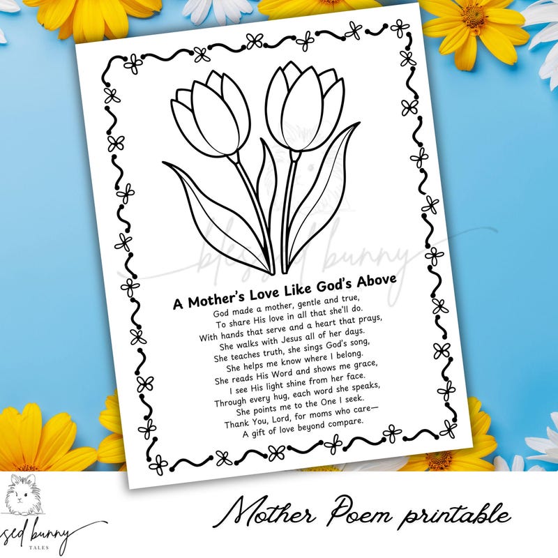 Mothers Day Poem - Etsy