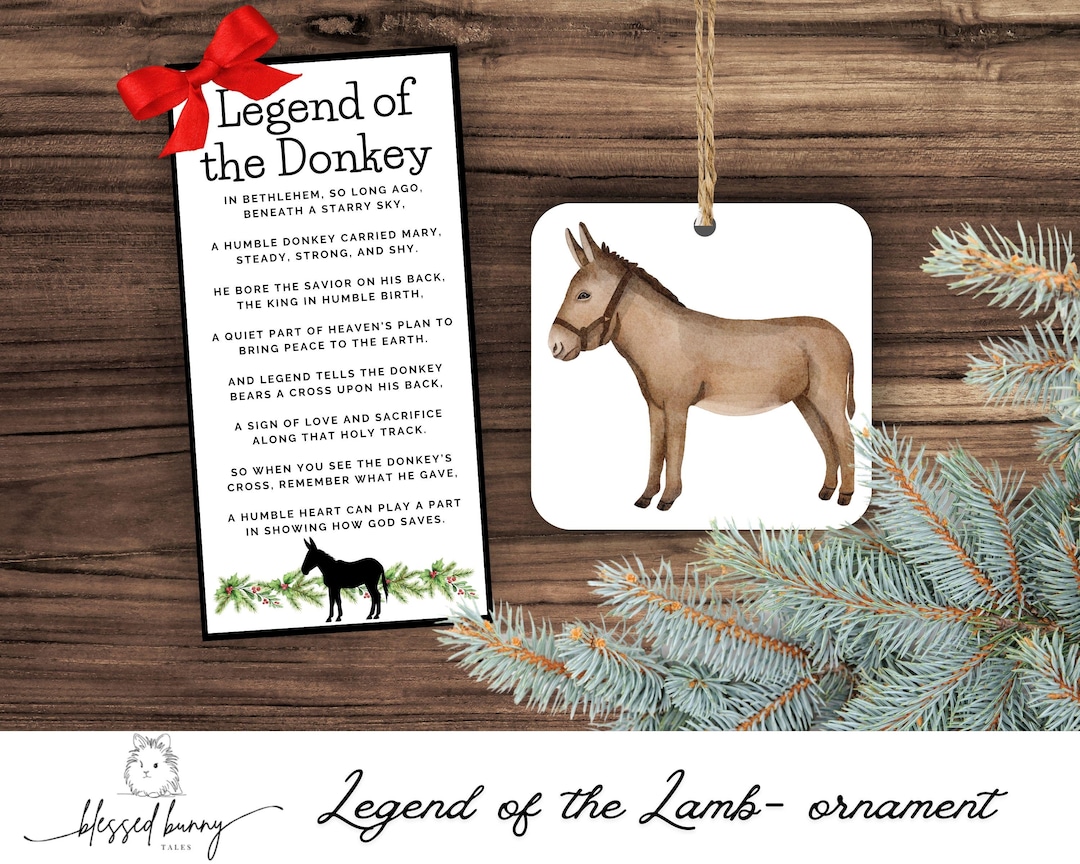 The Legend of the Donkey- Christmas Craft- Jesus is the Reason ...