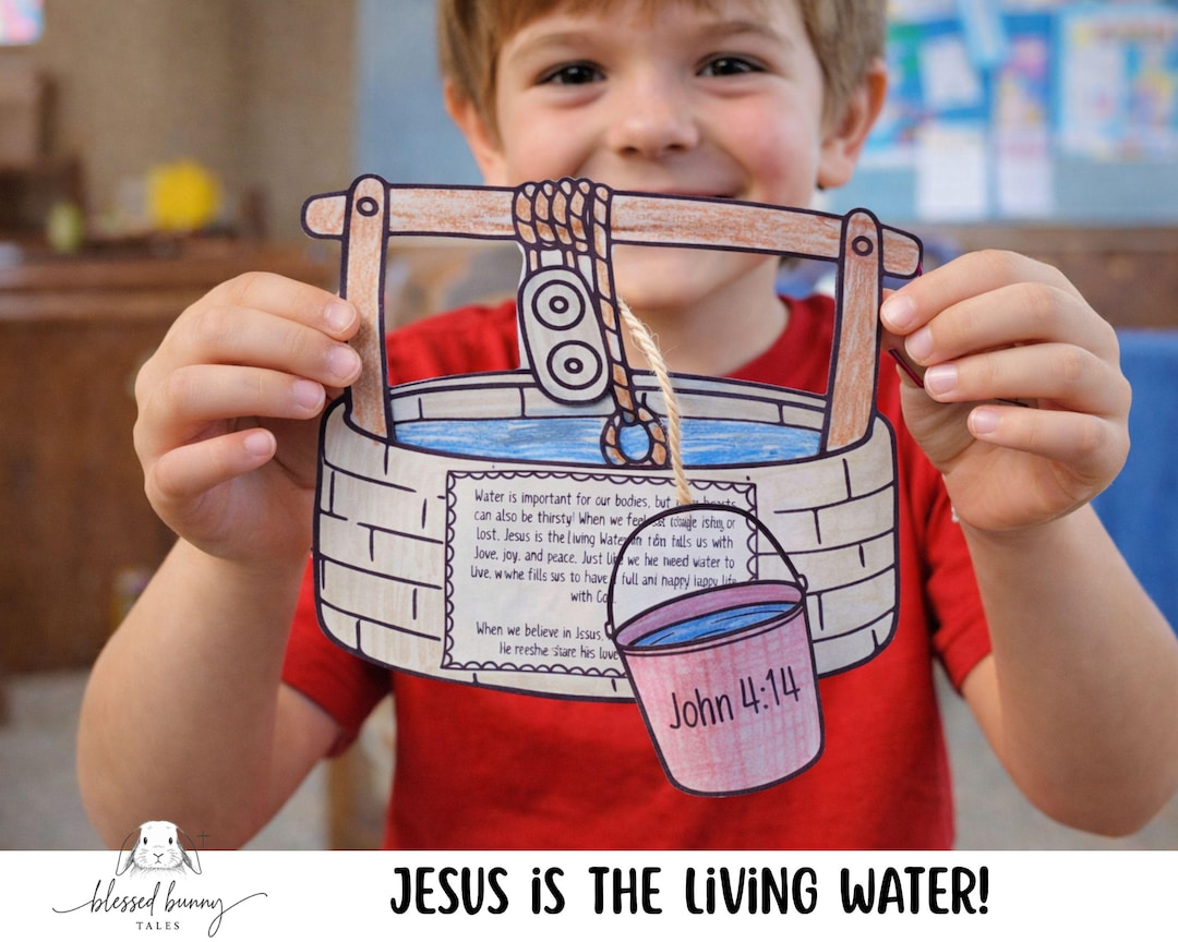 Jesus is the Living Water Craft: Printable (PDF) - Etsy