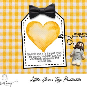 Printable Jesus Figurine Gift Tags: Teacher & Leader Appreciation (PDF ...