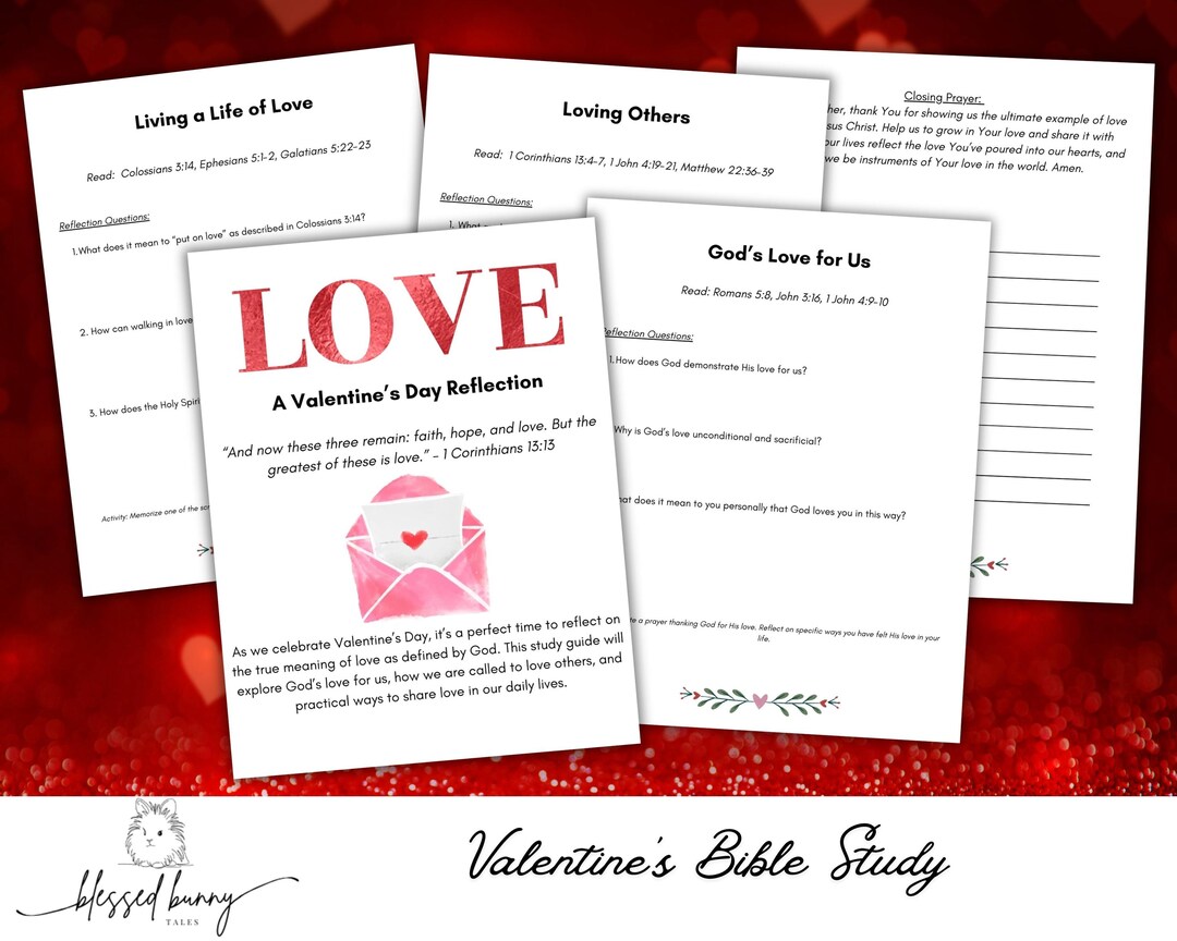 Valentine's Day Bible Study- Bible Lesson- Sunday School- Homeschool ...