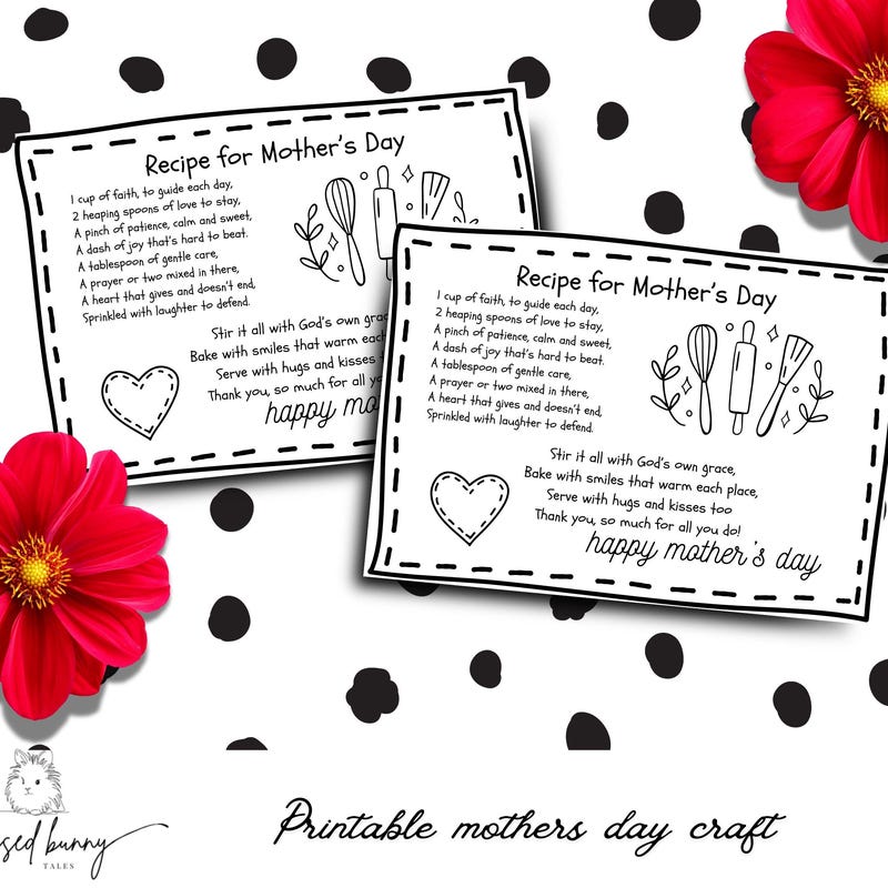 Printable Recipe Cards - Etsy