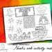 Noahs Ark Activity Placemat- 8x10"- Bible Lesson- Sunday School ...
