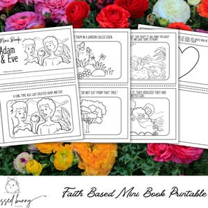 Adam and Eve Mini Book: Printable Bible Story (PDF) - Etsy