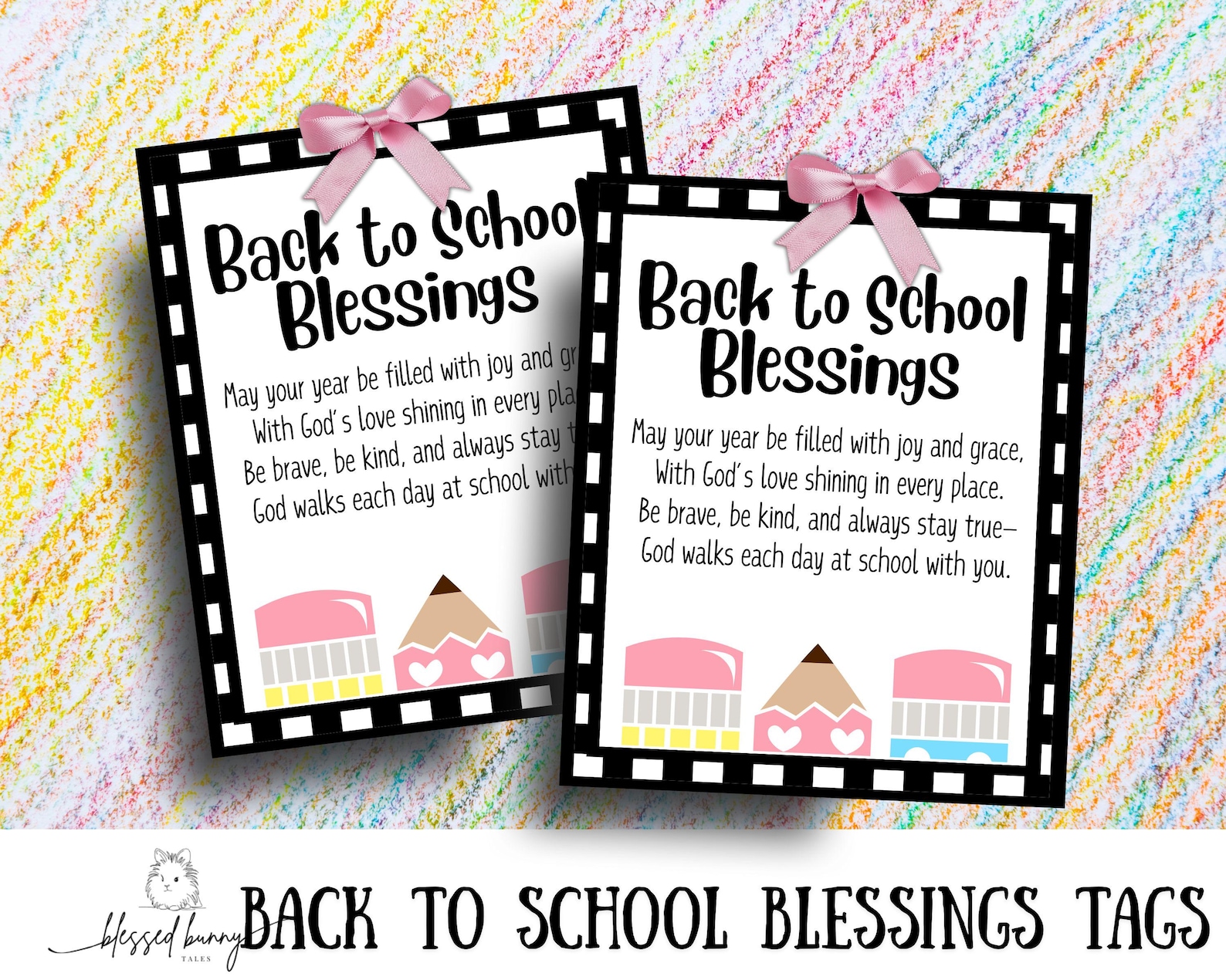 Printable Back-to-school Blessing Tags | Christian Poem for Kids ...
