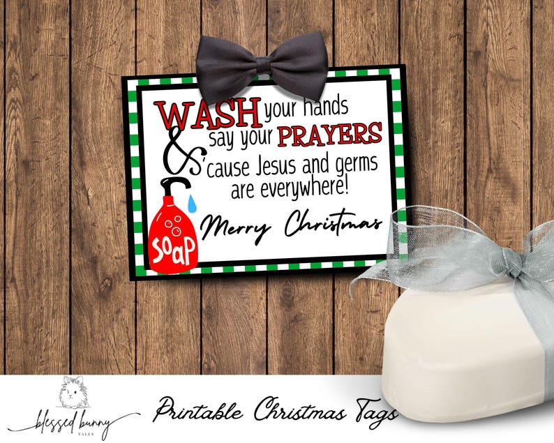 Funny Christmas Soap Tags – Printable Neighbor Gift (PDF) - Etsy