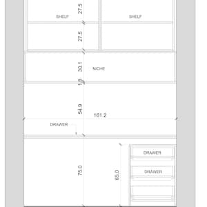 Study Desk With Cabinet, Niche & Drawers. Come With a Full Set of 2D ...