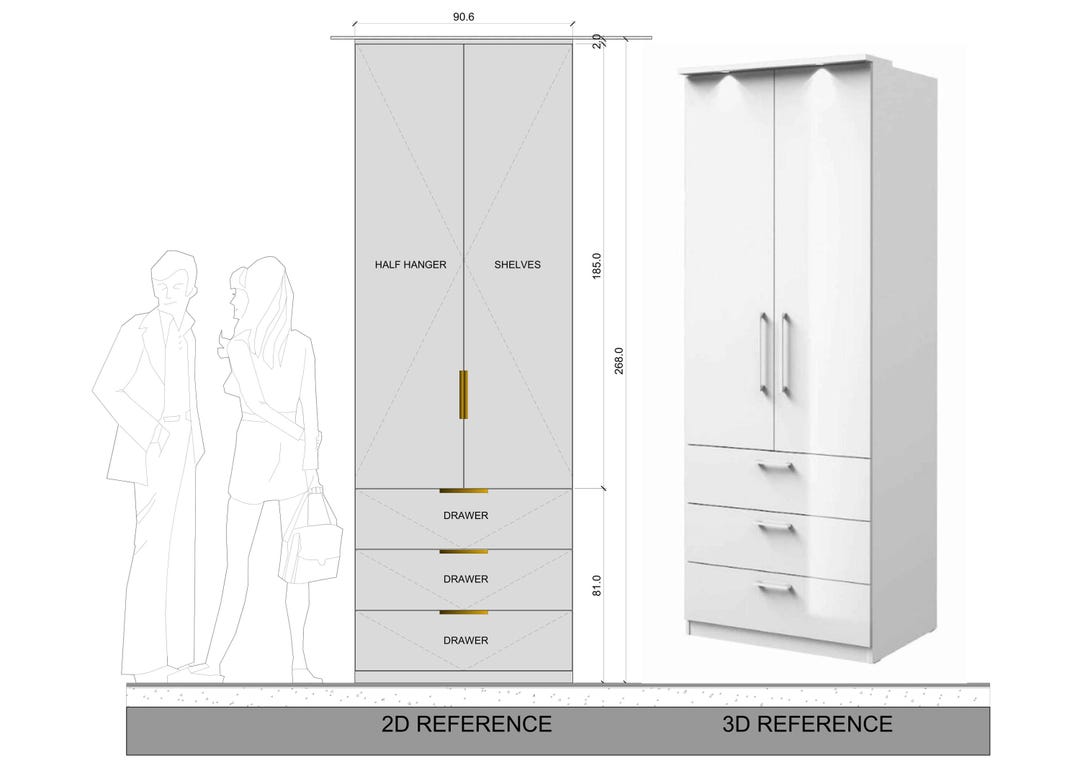 Closet Storage Layout. Full Set 2D Drawing Package Ready for Final ...