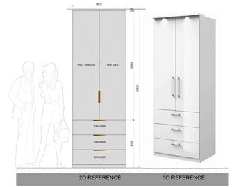 Closet Storage Layout. Full Set 2D Drawing Package Ready for Final ...