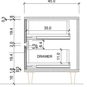 Pdf Download, Diy TV Unit With Drawers Drawing With Plans, Elevations ...