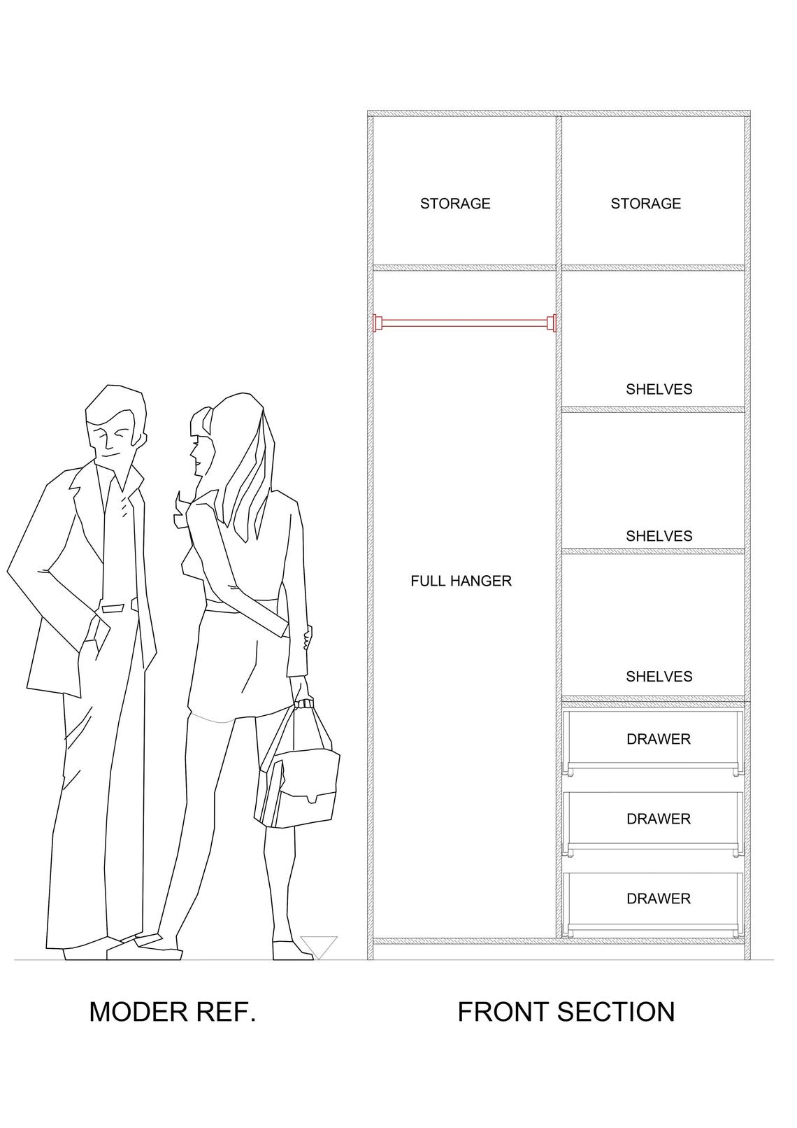 Wardrobe Cabinet Plans / CAD, Pdf & Dxf Download. (I Do Customize ...
