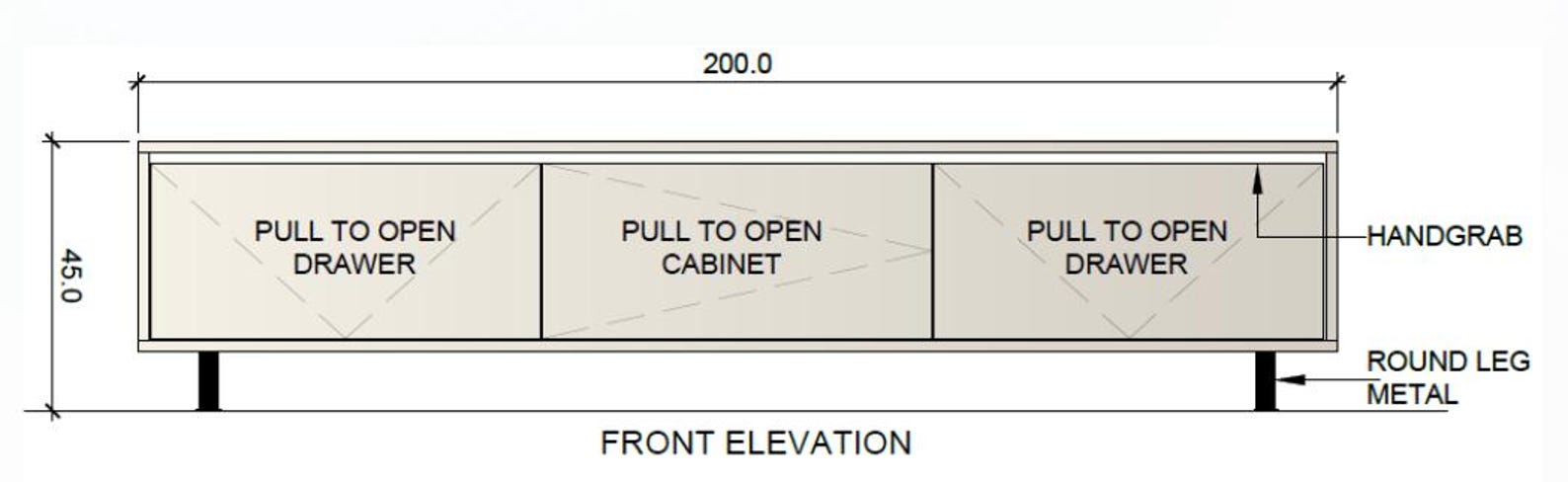 Modern TV Unit Autocad Drawing, Full Set Drawing Ready for Production ...