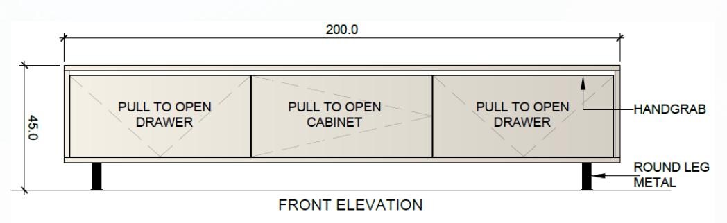 Modern TV Unit Autocad Drawing, Full Set Drawing Ready for Production ...