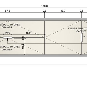 DIY TV Unit Drawing: Plans, Elevations, Sections Ready for Production ...
