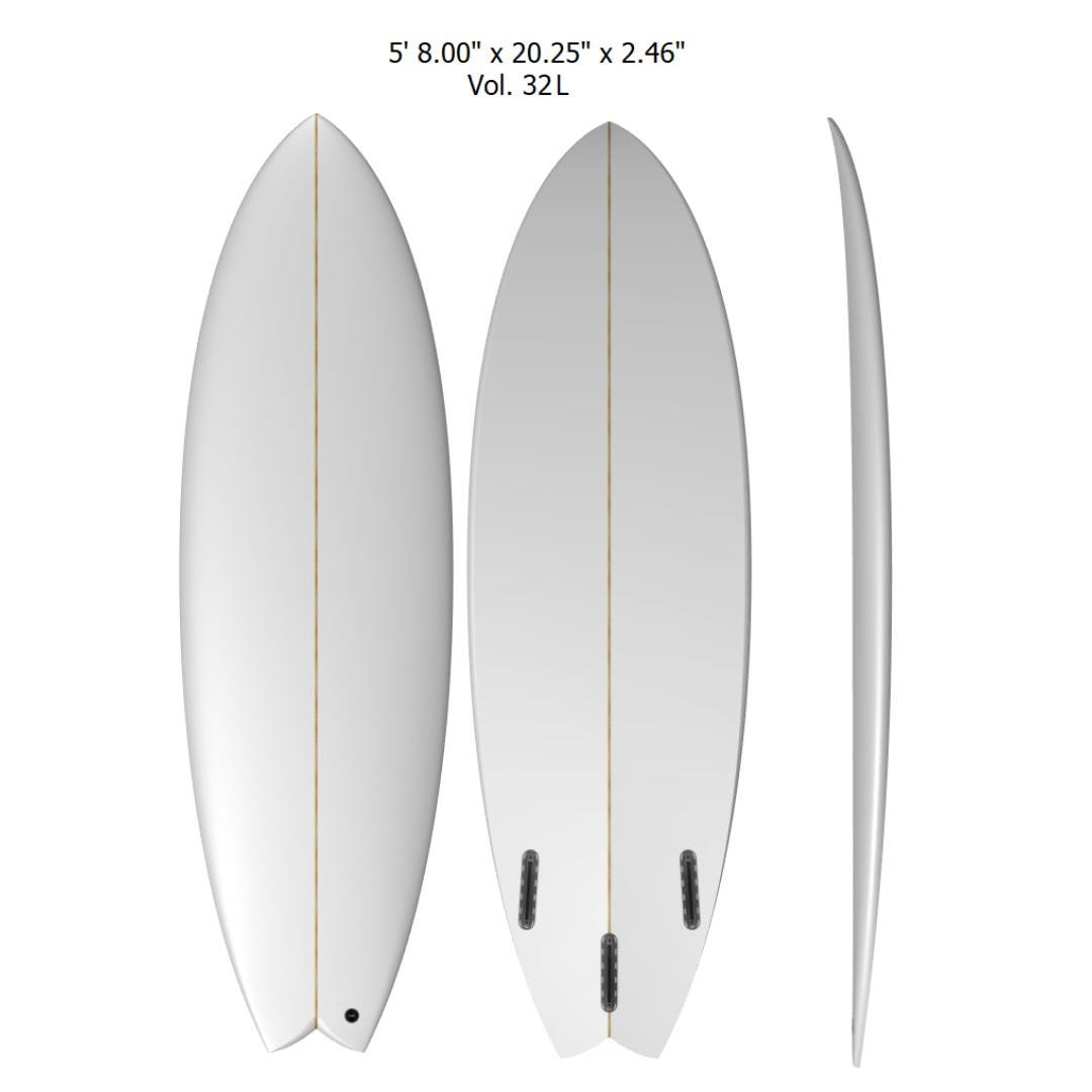 Hybrid Fish Surfboard - 3D Design File Download - Etsy
