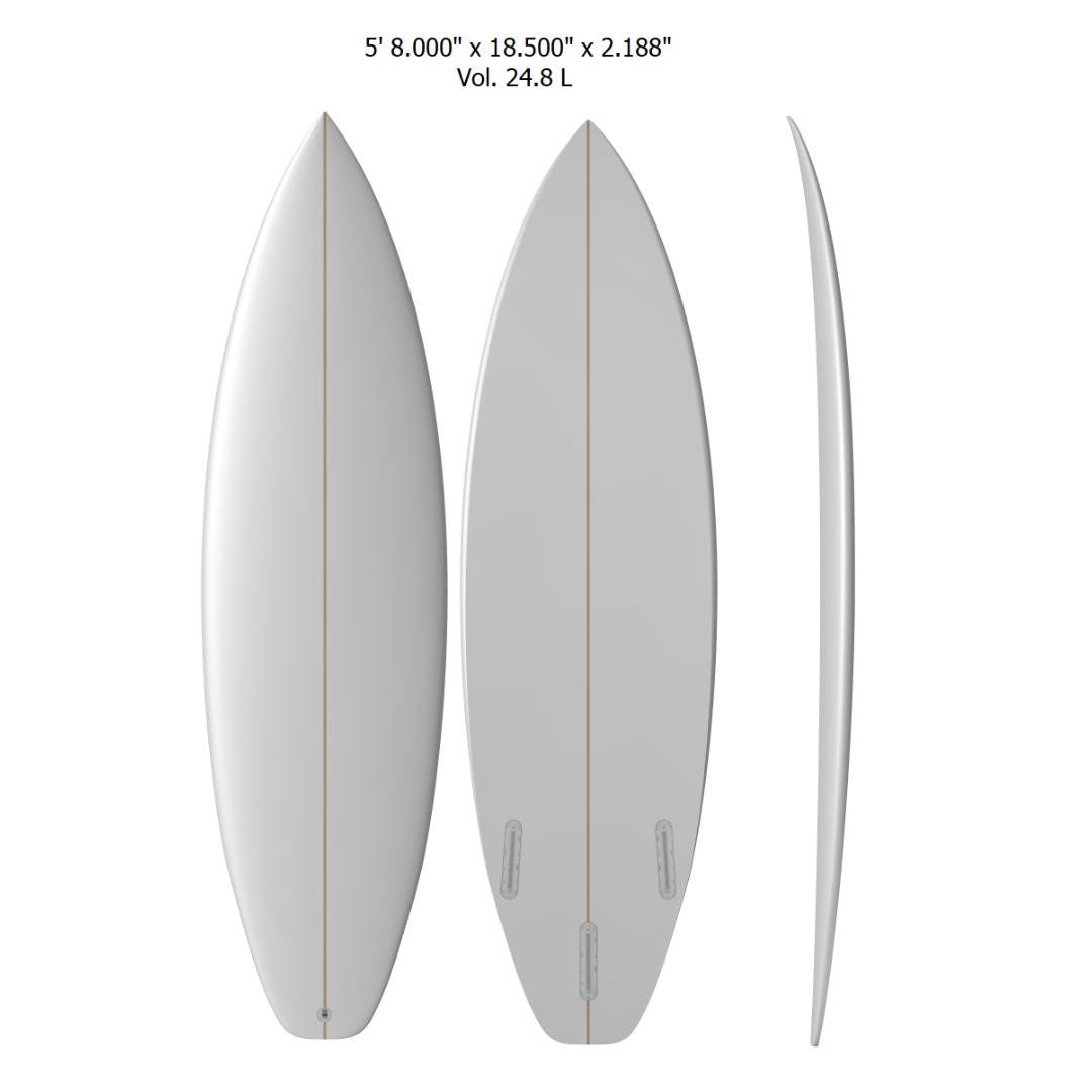 High-performance Shortboard Surfboard - 3D Digital File Download - Etsy