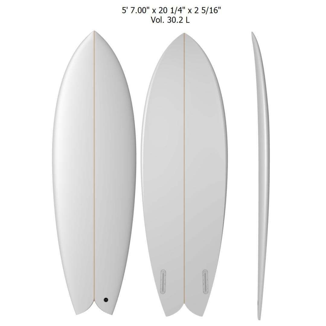 High-performance Twin Fin Surfboard - 3D Design File Download - Etsy
