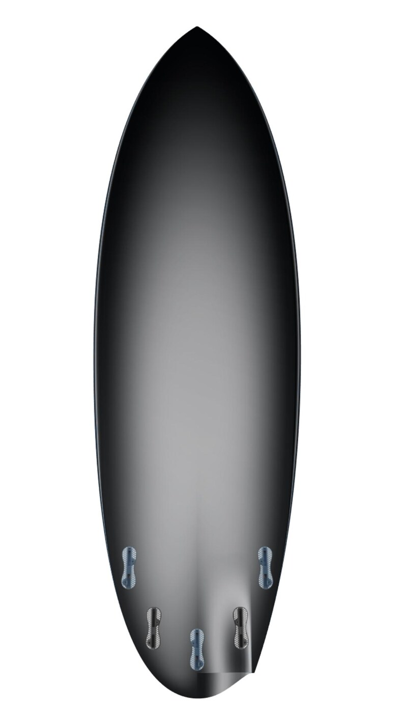 Hybrid Asymmetrical Surfboard - 3D Design File Download - Etsy