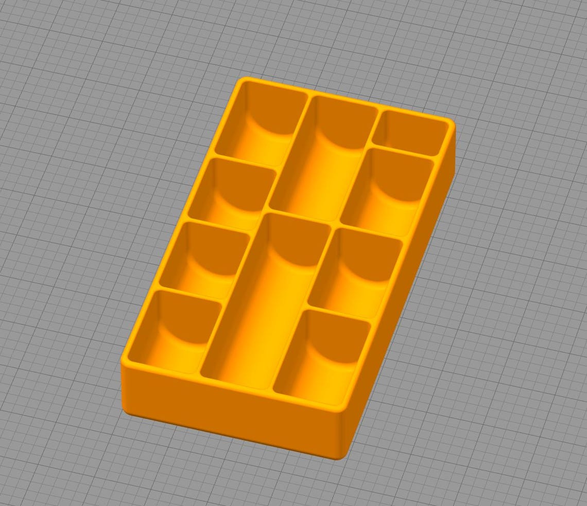 3D Printable Hardware Organizer Tray - .stl File for Tools, Screws, and ...
