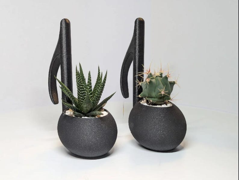 Music Note Planters - Etsy