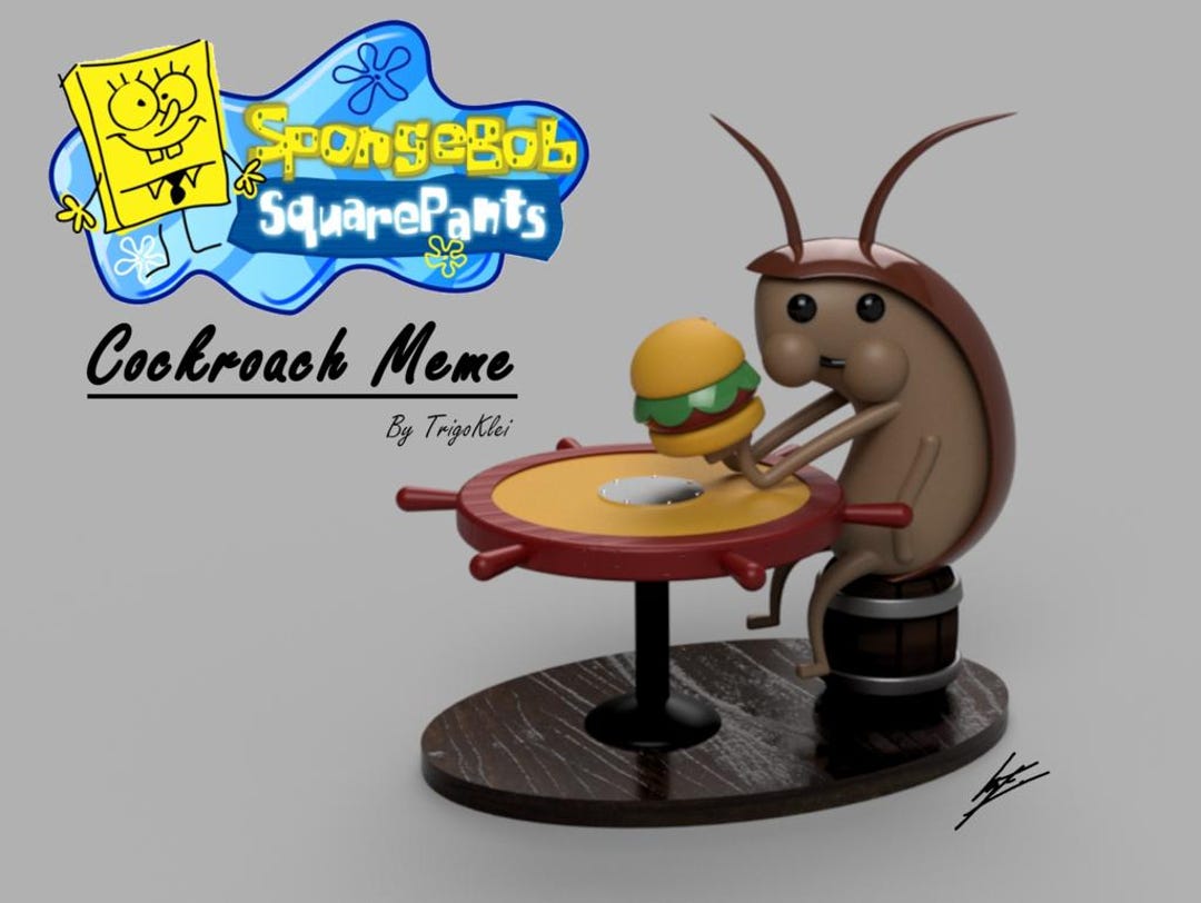 Cockroach Meme Figurine From Spongebob Squarepants (DIY Kit) - Etsy