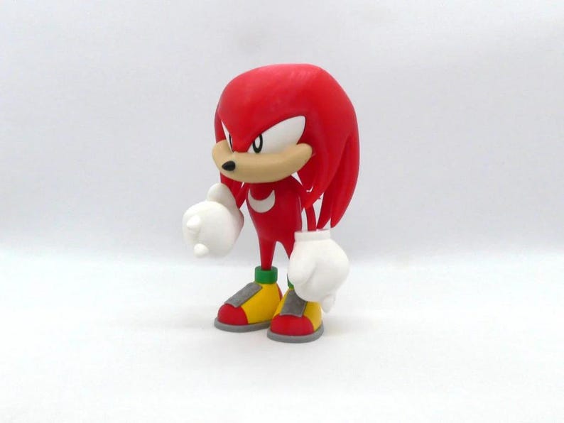 Knuckles From Sonic the Hedgehog Figurine - Etsy