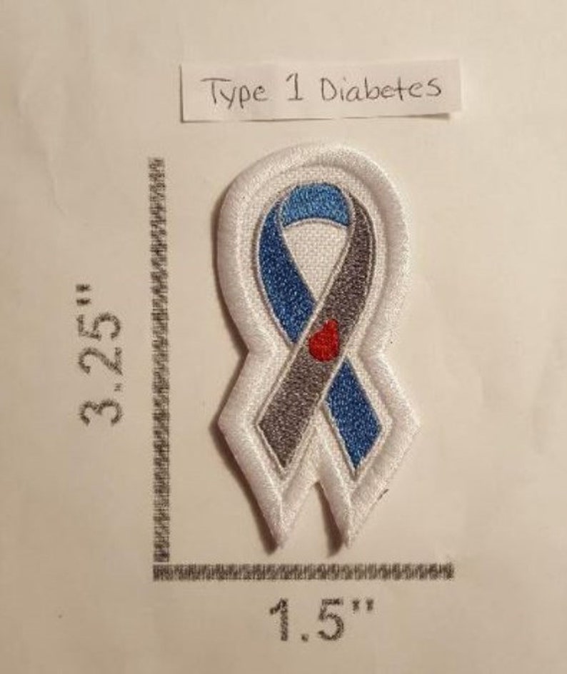 Sew-on Embroidered Patch Cancer/awareness Ribbon Shape 3.25 X - Etsy