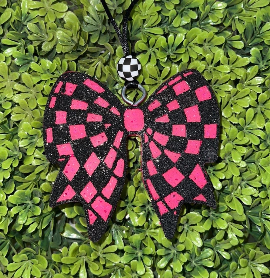 Checkered Bow Freshie - Etsy