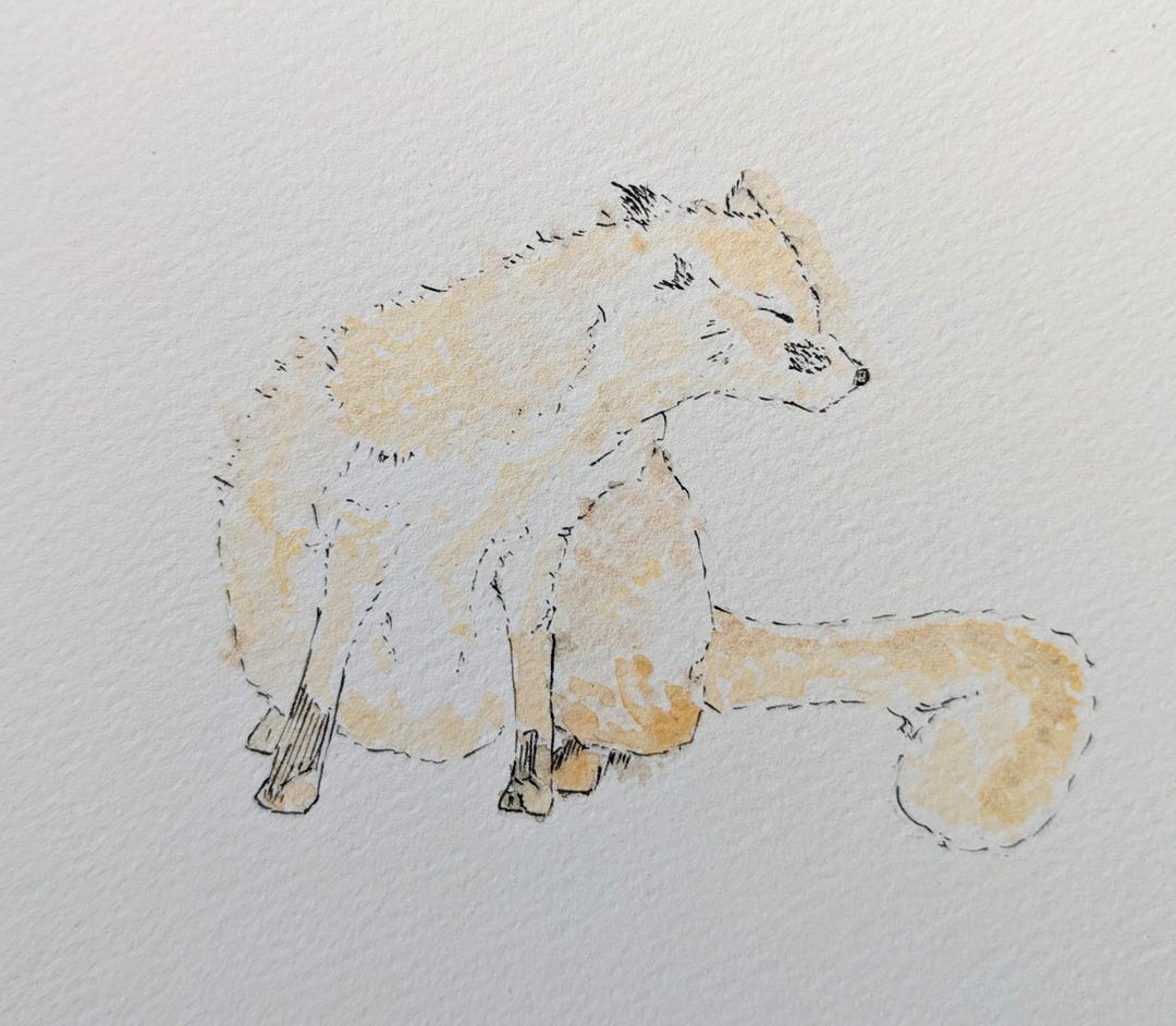 Manga Drawing + Watercolor Pet Portrait / 100% Handmade / Anime ...