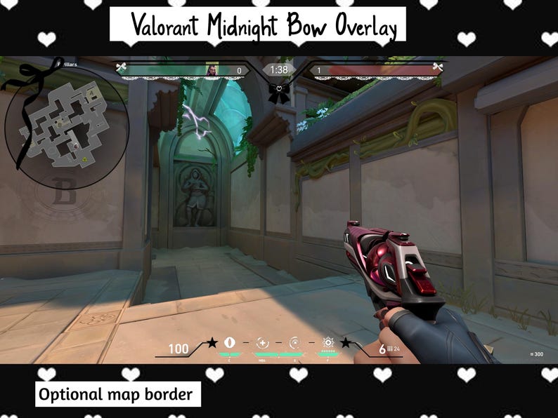 Valorant Cute Black Overlay! / Stream Overlay for Youtube, Twitch OBS ...