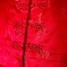 1970s Hong Kong Red Silk House Coat, Long Tea House Robe, Cherry Red ...